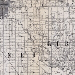 1900 Map of Buchanan County Iowa - Etsy UK