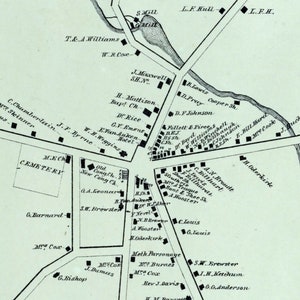 1867 Map of Hannibal Oswego County New York - Etsy