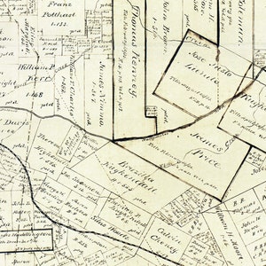 1888 Farm Line Map of Lee County Texas - Etsy