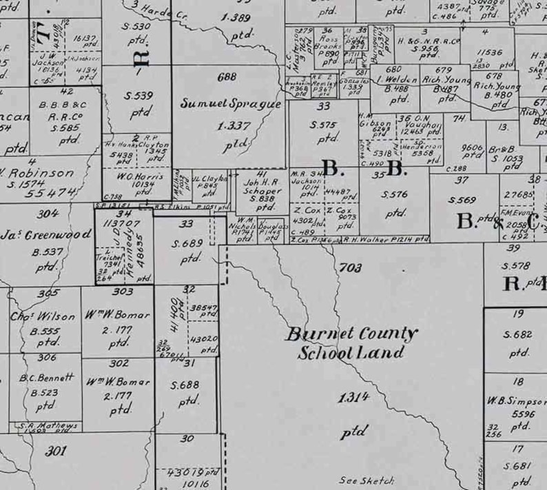 1897 Map of Coleman County Texas - Etsy