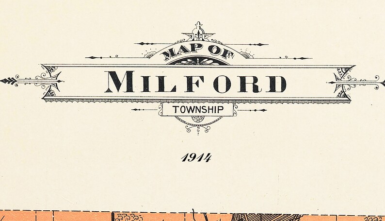 1914 Map of Milford Township Butler County Ohio - Etsy