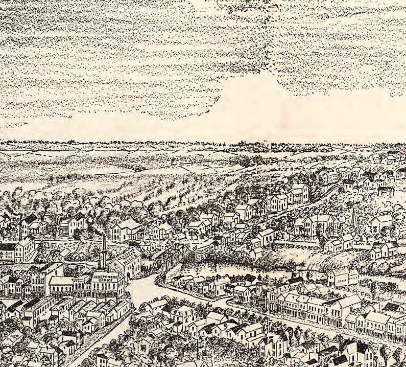 1898 Panoramic Map of Edinboro Pennsylvania - Etsy