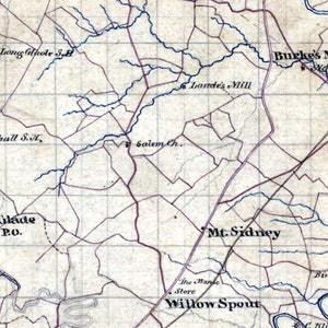 1867 Map of Augusta County Virginia - Etsy
