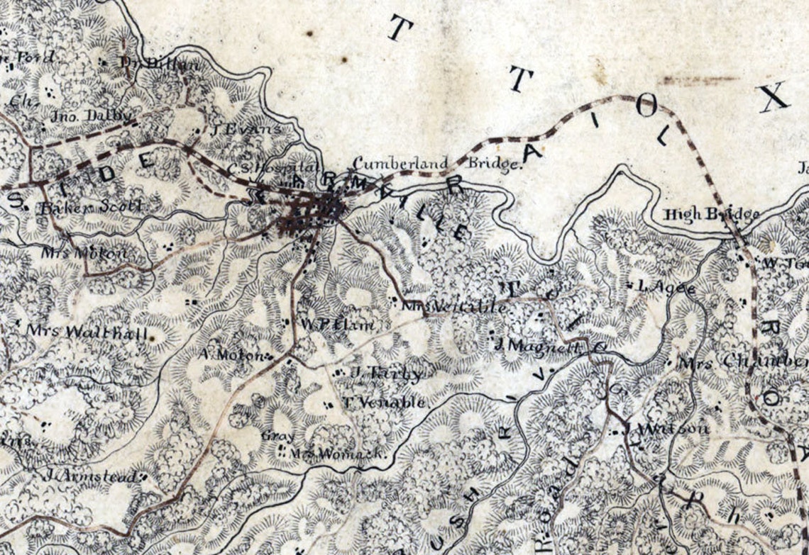1864 Map of Prince Edward County Virginia Family Names Genealogy - Etsy ...