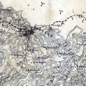 1864 Map of Prince Edward County Virginia Family Names Genealogy - Etsy ...