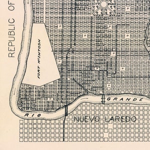 1926 Map of Laredo Texas - Etsy