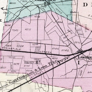 1875 Map of Madison County Ohio - Etsy