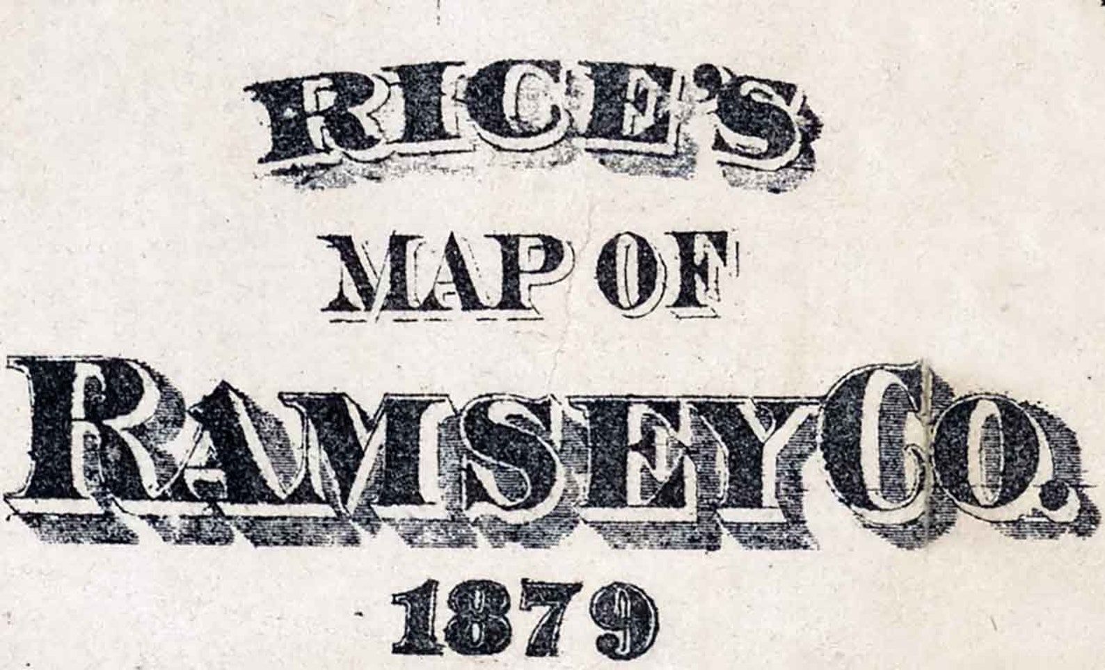 1879 Map of Ramsey County Minnesota - Etsy