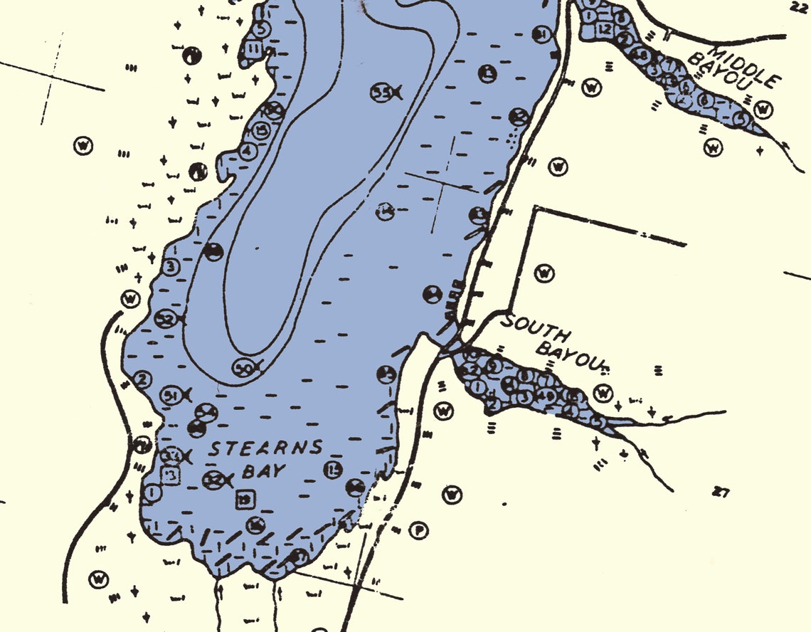 1942 Map of Hamlin Lake Mason County Michigan - Etsy Canada
