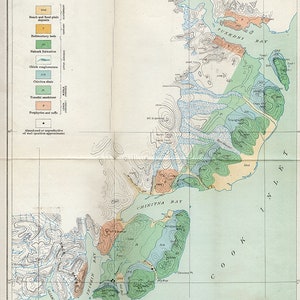 1921 Map of Cook Inlet Oil Fields Alaska - Etsy