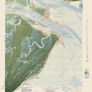 1979 Map of Raccoon Key Georgia Quadrangle - Etsy