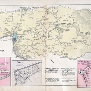 1886 Map of Morgan Township Monongalia County West Virginia Morgantown ...