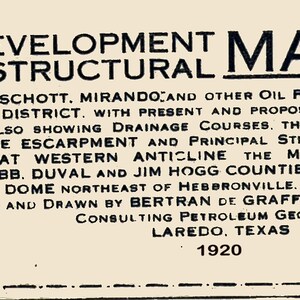 1920 Map of Laredo District Texas Oil Well Fields - Etsy