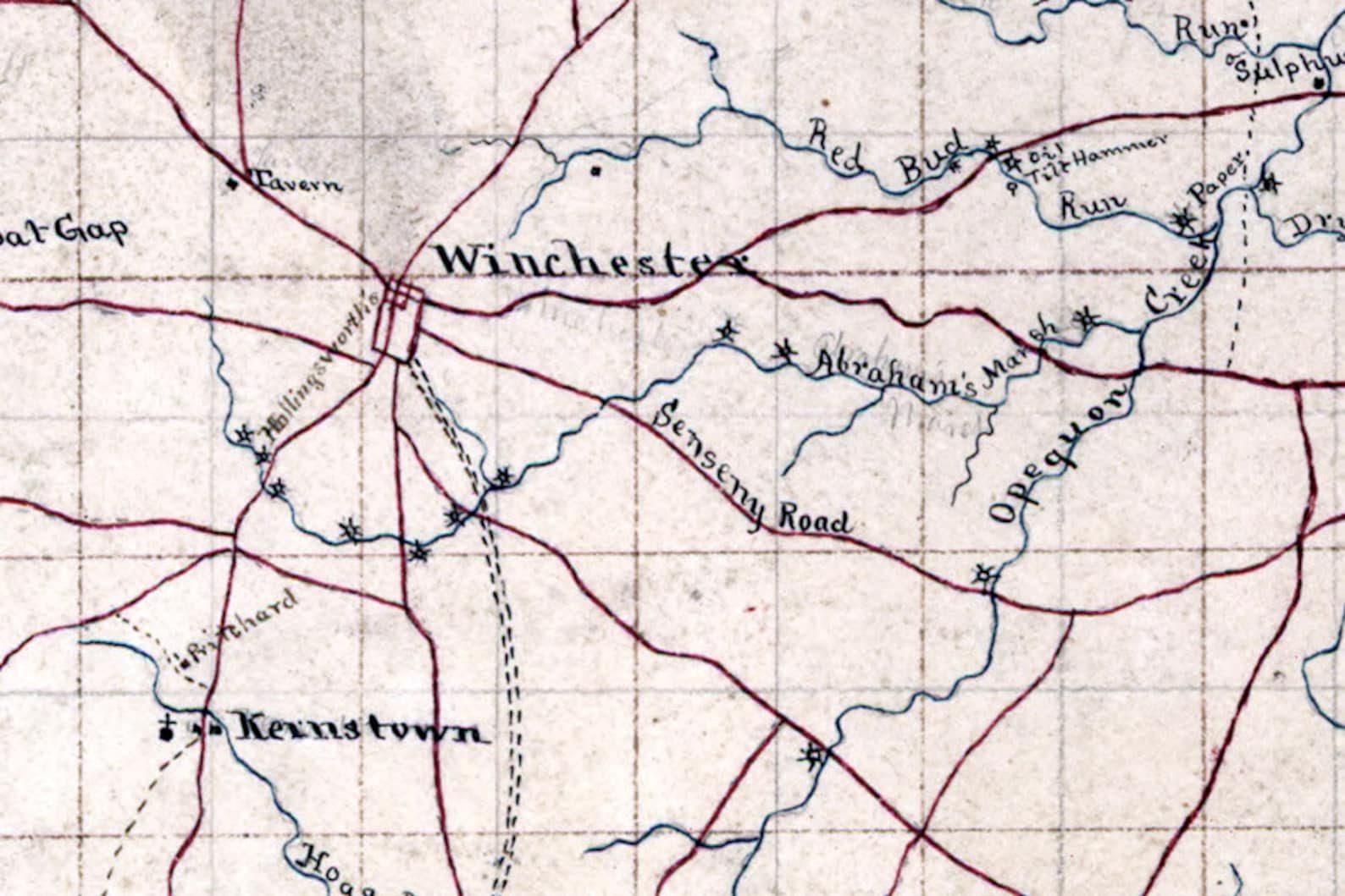 1860 Map of Frederick County Virginia | Etsy