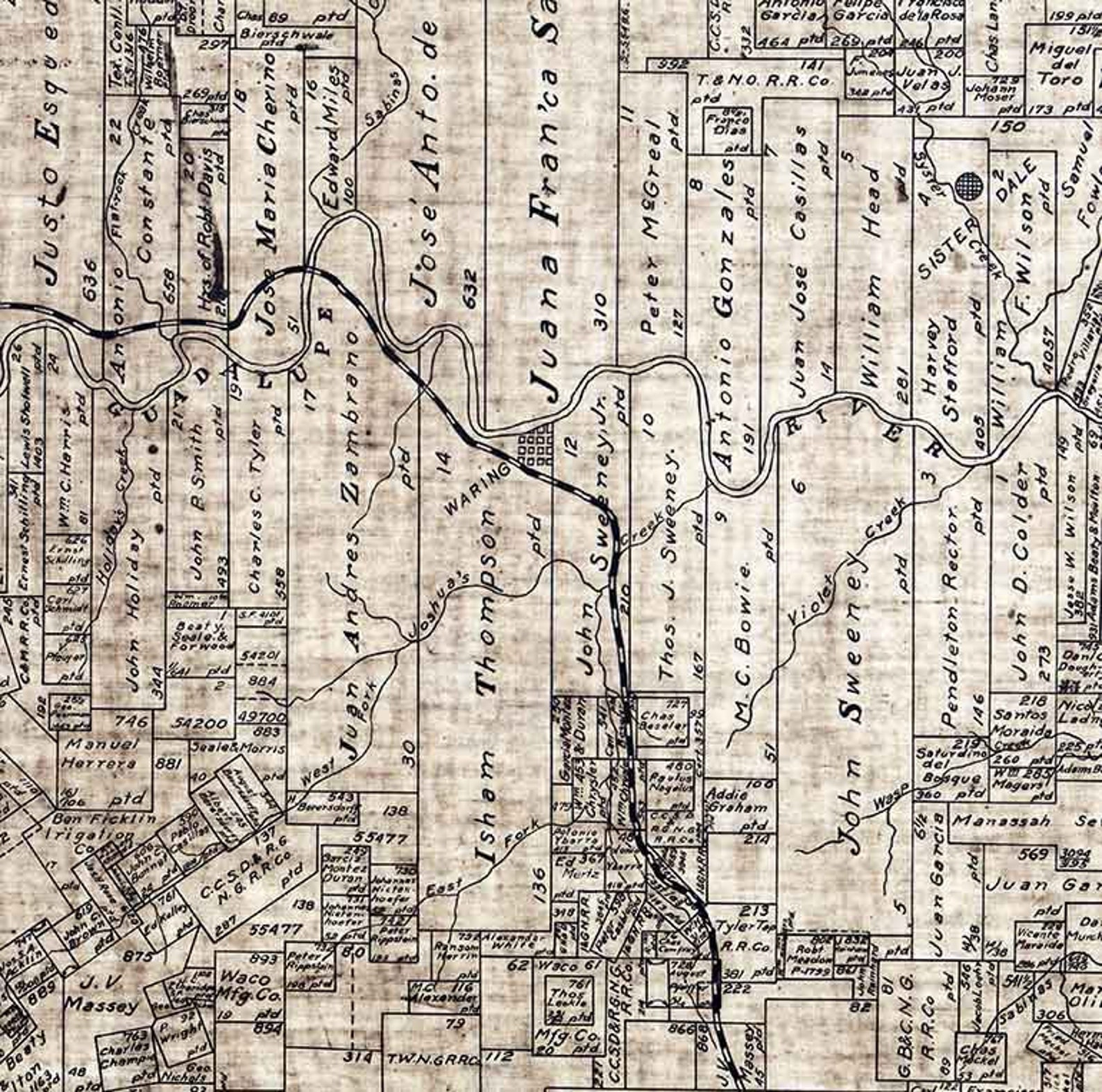 1919 Farm Line Map of Kendall County Texas - Etsy