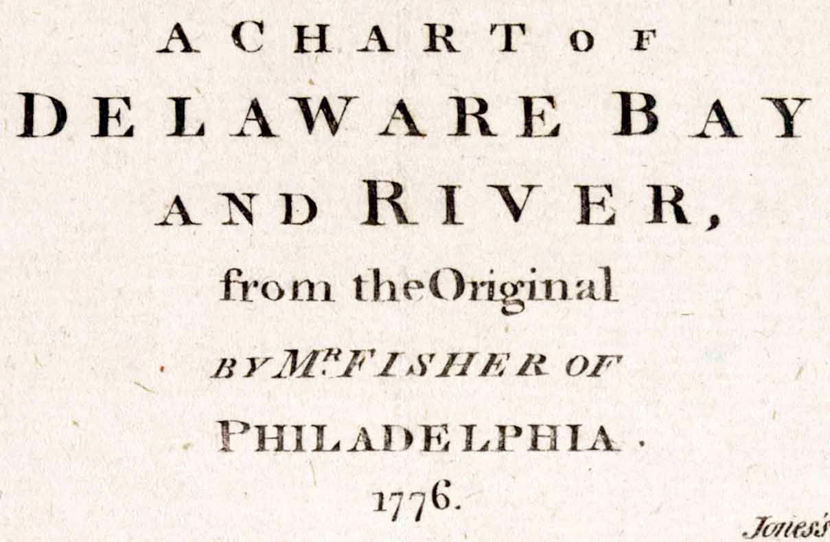1776 Map of Delaware Bay and River - Etsy