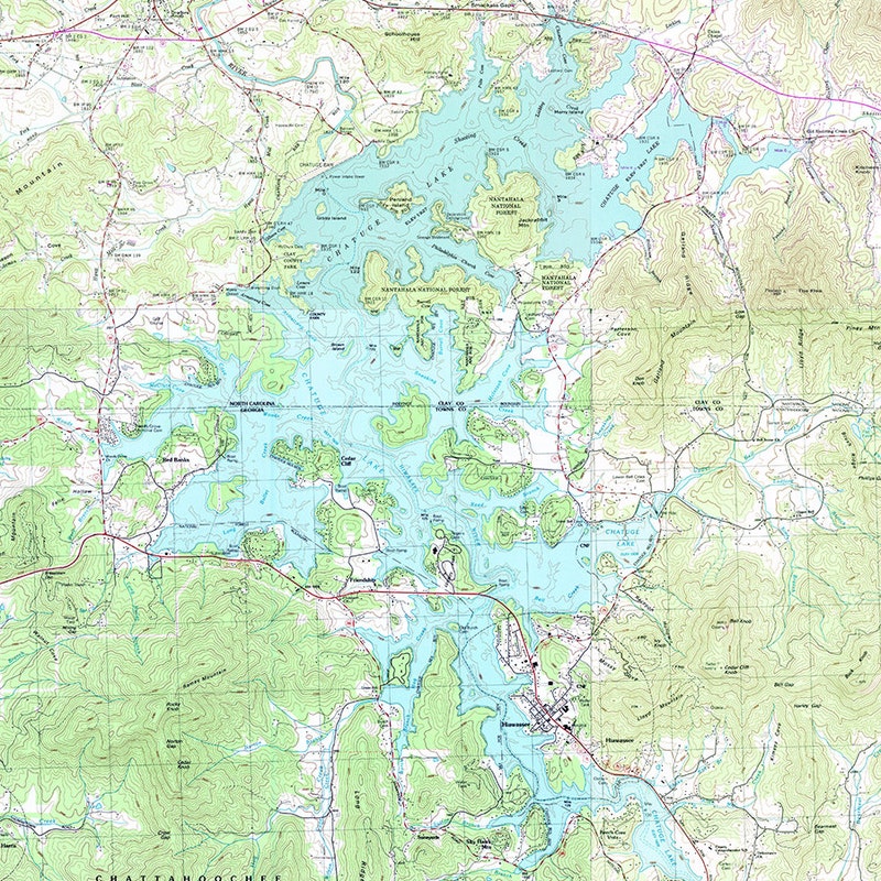 Hiwassee Lake Map - Etsy