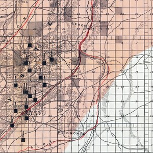 1903 Map of Uinta County Wyoming Oil Fields - Etsy