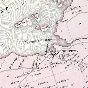 1865 Map of Hammond Township Saint Lawrence County New York - Etsy