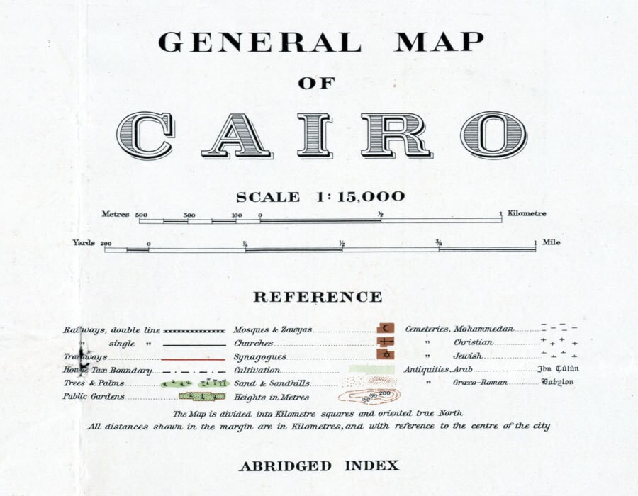 1920 Map of Cairo Egypt sold by Sinhala Han Solo Vanuatu | SKU 47155619 ...