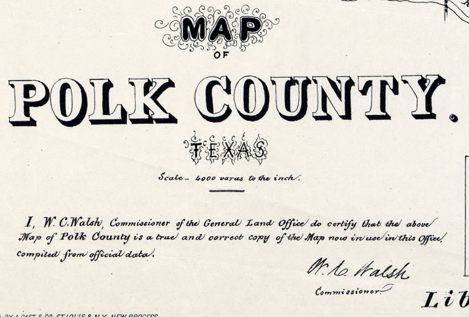 1879 Farm Line Map of Polk County Texas - Etsy