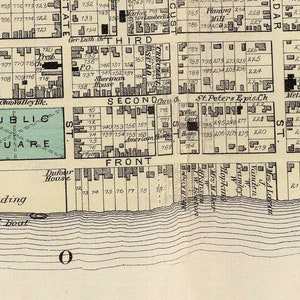 1877 Town Map of Gallipolis Gallia County Ohio - Etsy