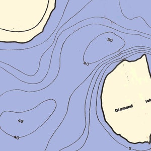 1920 Map of Diamond Lake Cass County Michigan - Etsy