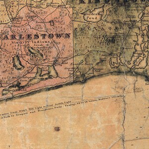 1831 Map of the State of Rhode Island - Etsy