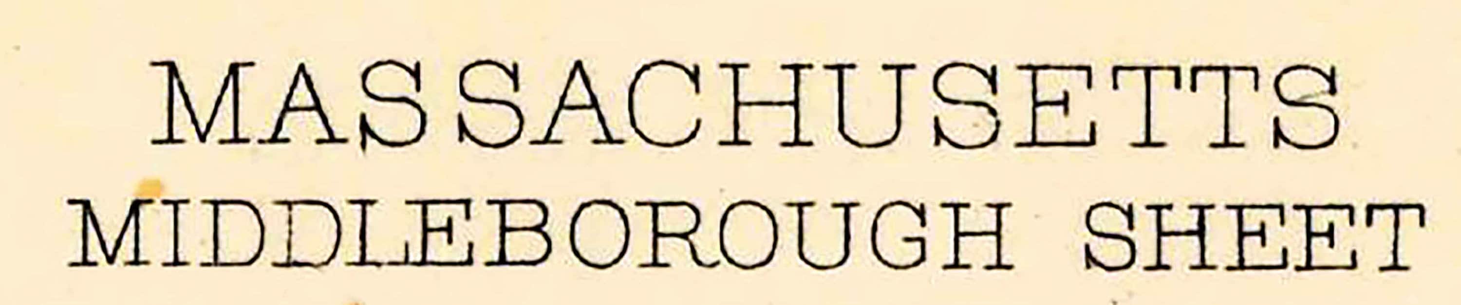 1888 Topo Map of Middleboro Massachusetts Quadrangle - Etsy