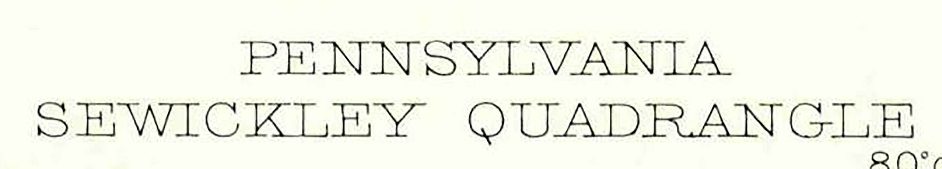 1906 Topo Mao of Sewickley PA Quadrangle Wexford Warrendale - Etsy