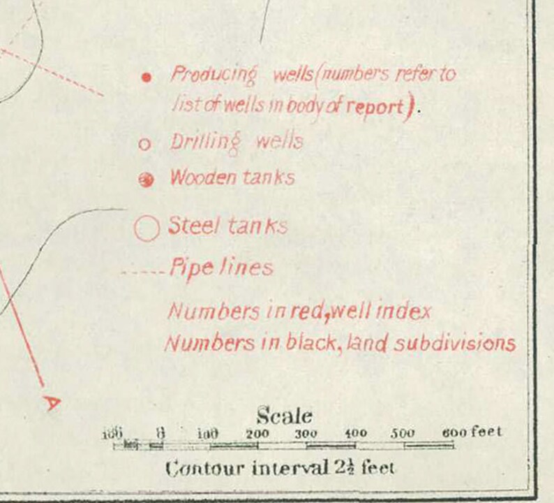 1906 Map of Spindletop Oil Field Beaumont District Texas - Etsy
