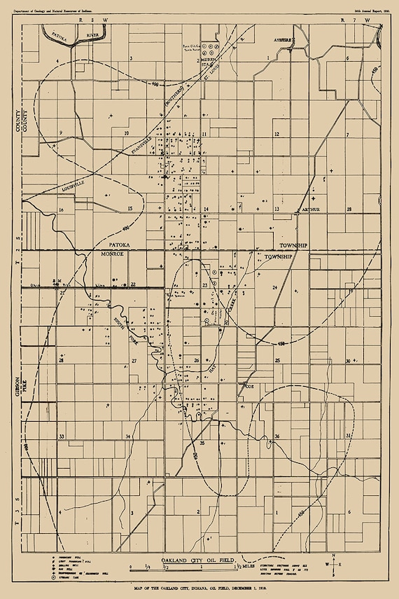 Oakland County Complex Map Oakland Field Topo Map IL, Jackson County