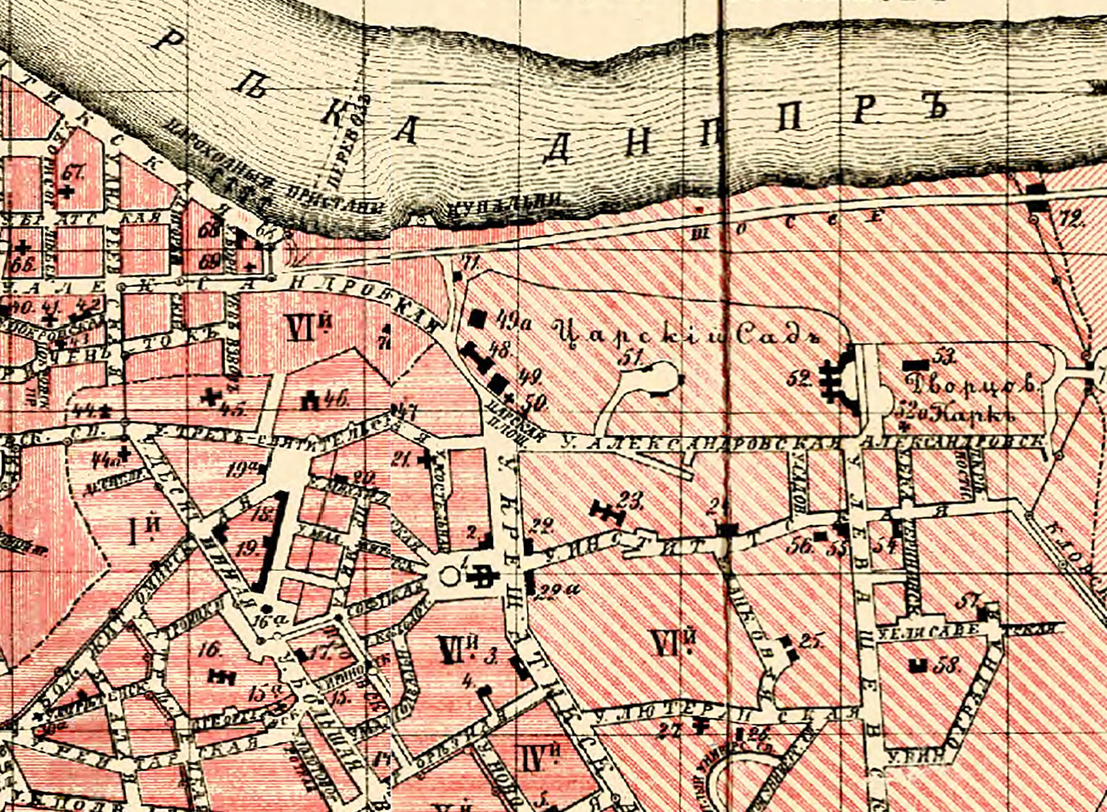 1890 Map of Kiev Ukraine | Etsy
