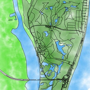 Jekyll Island Georgia Map - Etsy