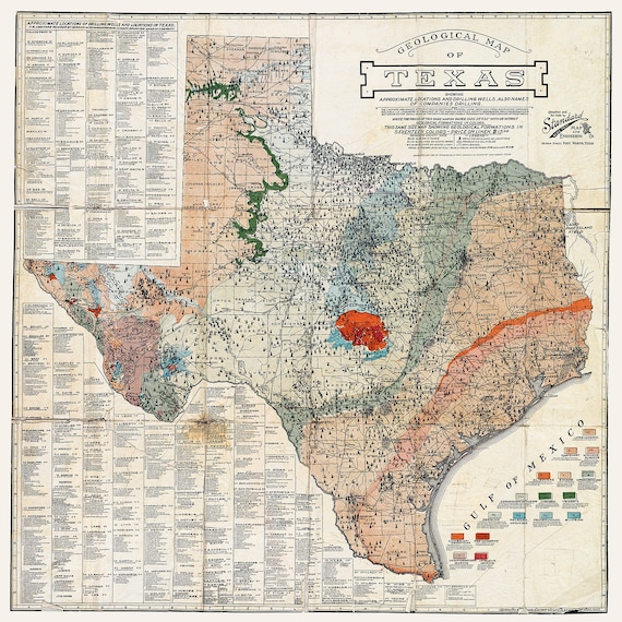 Special Purpose Map Of Texas