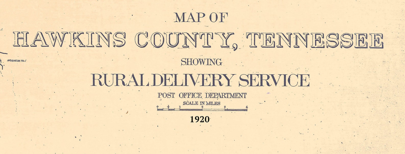 1920 Map of Hawkins County Tennessee - Etsy