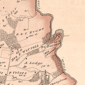1875 Map of Upper Providence Township Delaware County Pennsylvania - Etsy