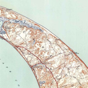 1944 Topo Map of North Truro Massachusetts Quad Cape Cod - Etsy