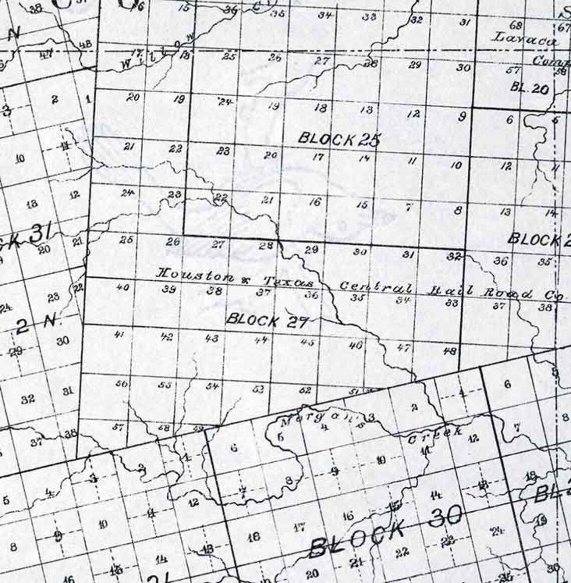 1890s Farm Line Map of Howard County Texas - Etsy UK