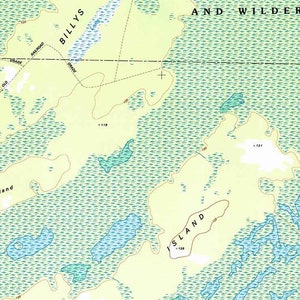 1994 Topo Map of Billys Island Georgia Quadrangle Okefenokee Swamp - Etsy
