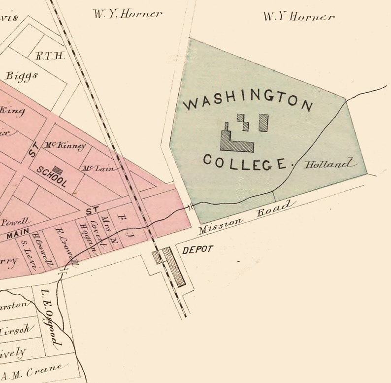 1878 Town Map of Washington Corners Alameda County California - Etsy