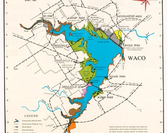 Lake Travis Texas Austin Art Austin Map Lake Travis TX - Etsy