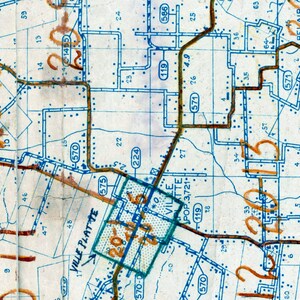 1950 Map of Evangeline Parish Louisiana - Etsy