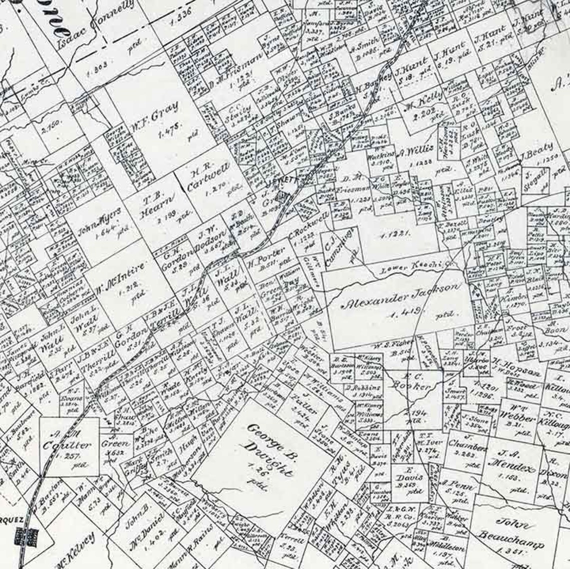 1879 Farm Line Map of Leon County Texas - Etsy