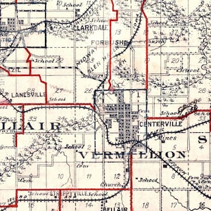 1914 Map of Appanoose County Iowa - Etsy