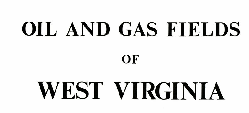 1970 Map of West Virginia Oil and Gas Well Fields - Etsy