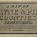 1814 Farm Line Map of Wayne & Pike County Pa - Etsy