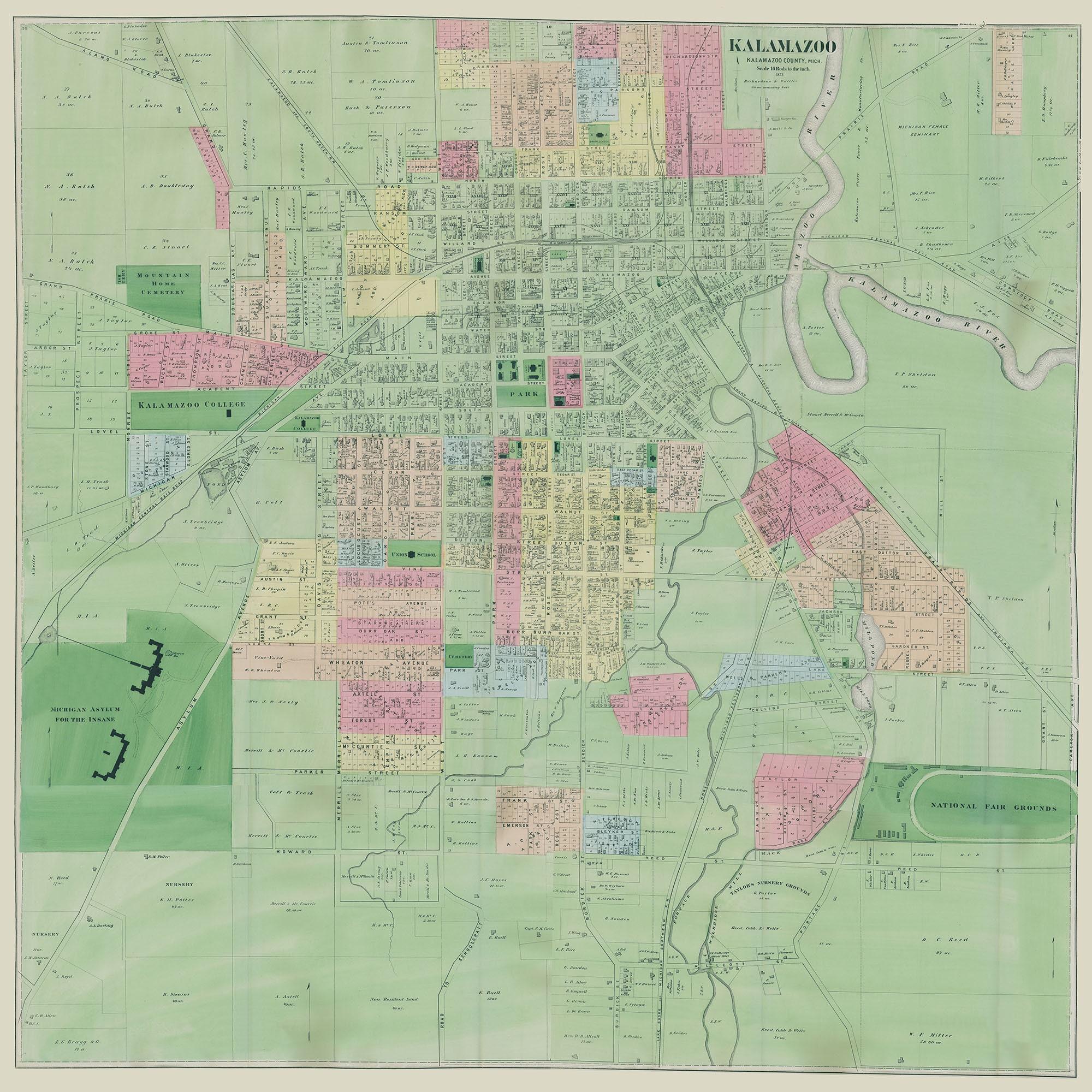 Kalamazoo County Mi Map