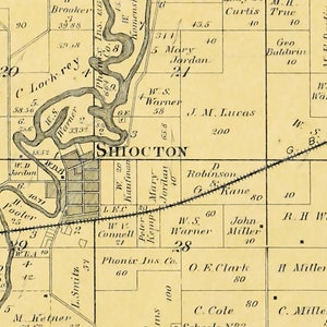 1889 Map of Bovina Township Outagamie County Wisconsin - Etsy