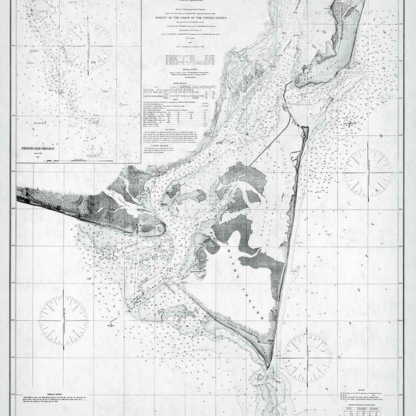 Cape Fear Nc Map River Etsy